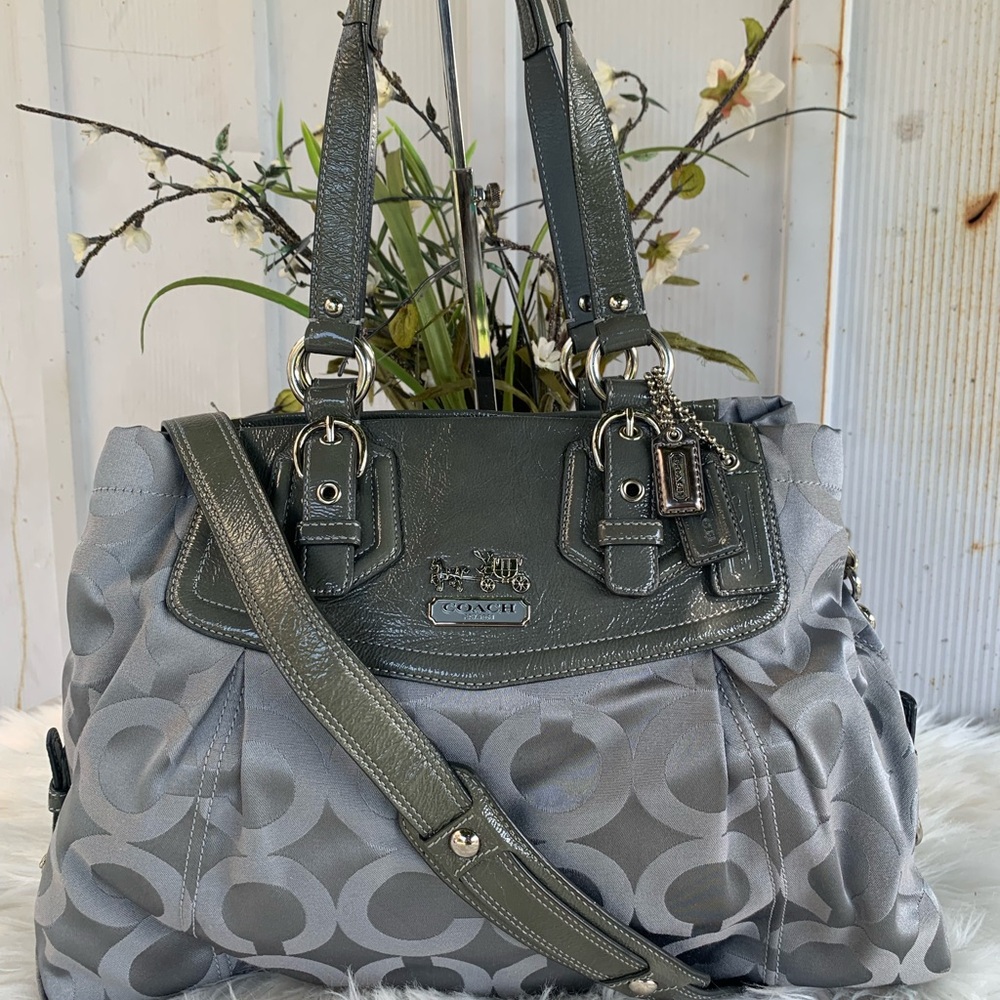 Coach Madison Sabrina Signature Satchel Bag - Gem